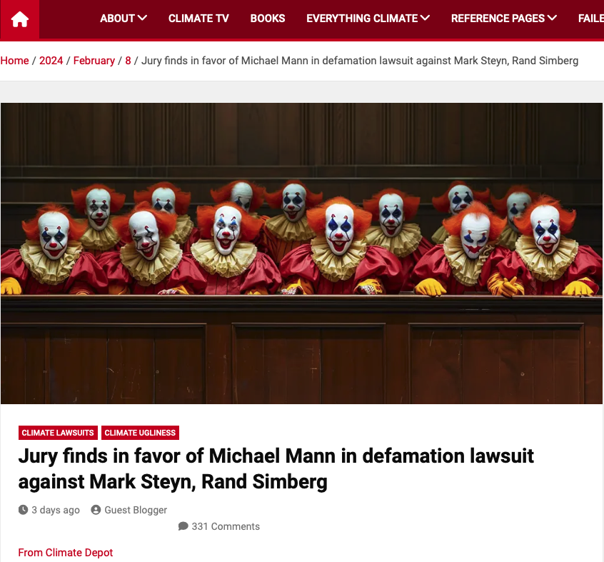 Jury finds in favor of Michael Mann in defamation lawsuit against Mark ...